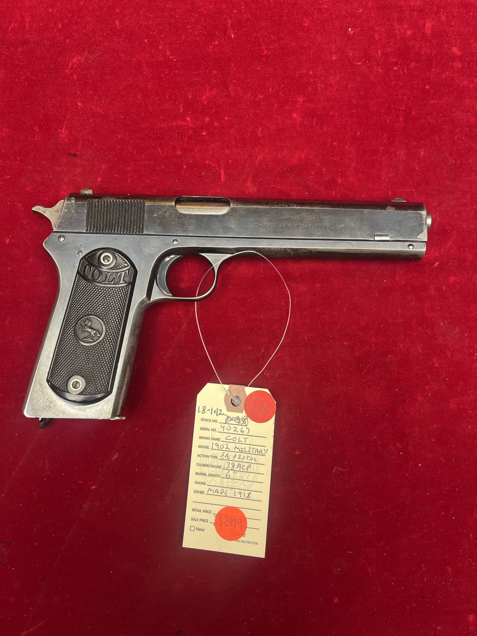 Colt, 1902 military 38acp | Gun Runners