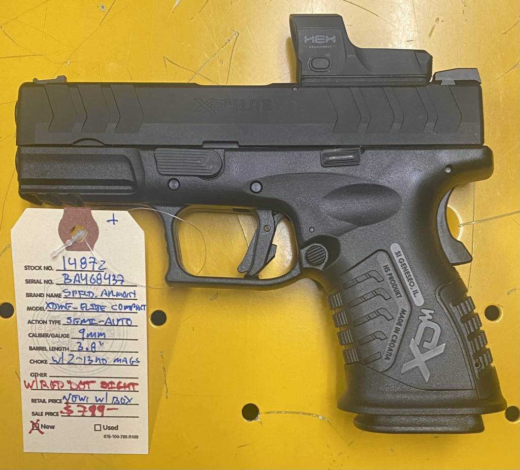 Springfield XDME Compact 9 mm with firefly red dot | Gun Runners