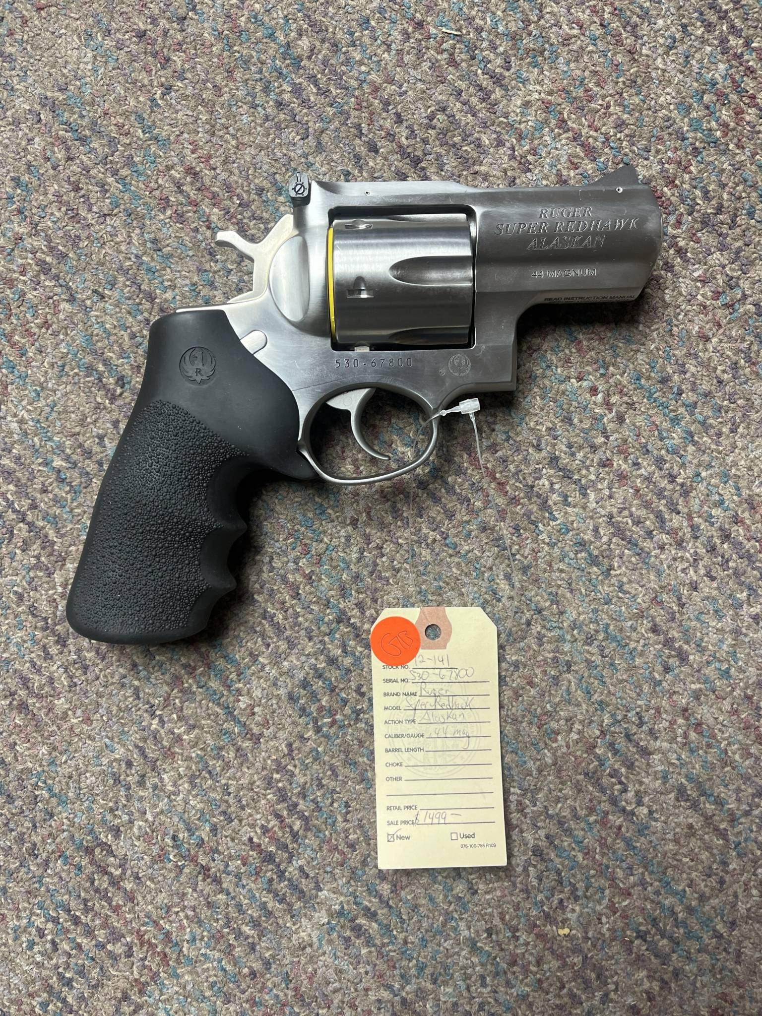 Ruger Super Red Hawk, Alaskan, .44 Magnum caliber, w/2.5” barrel, 6 ...