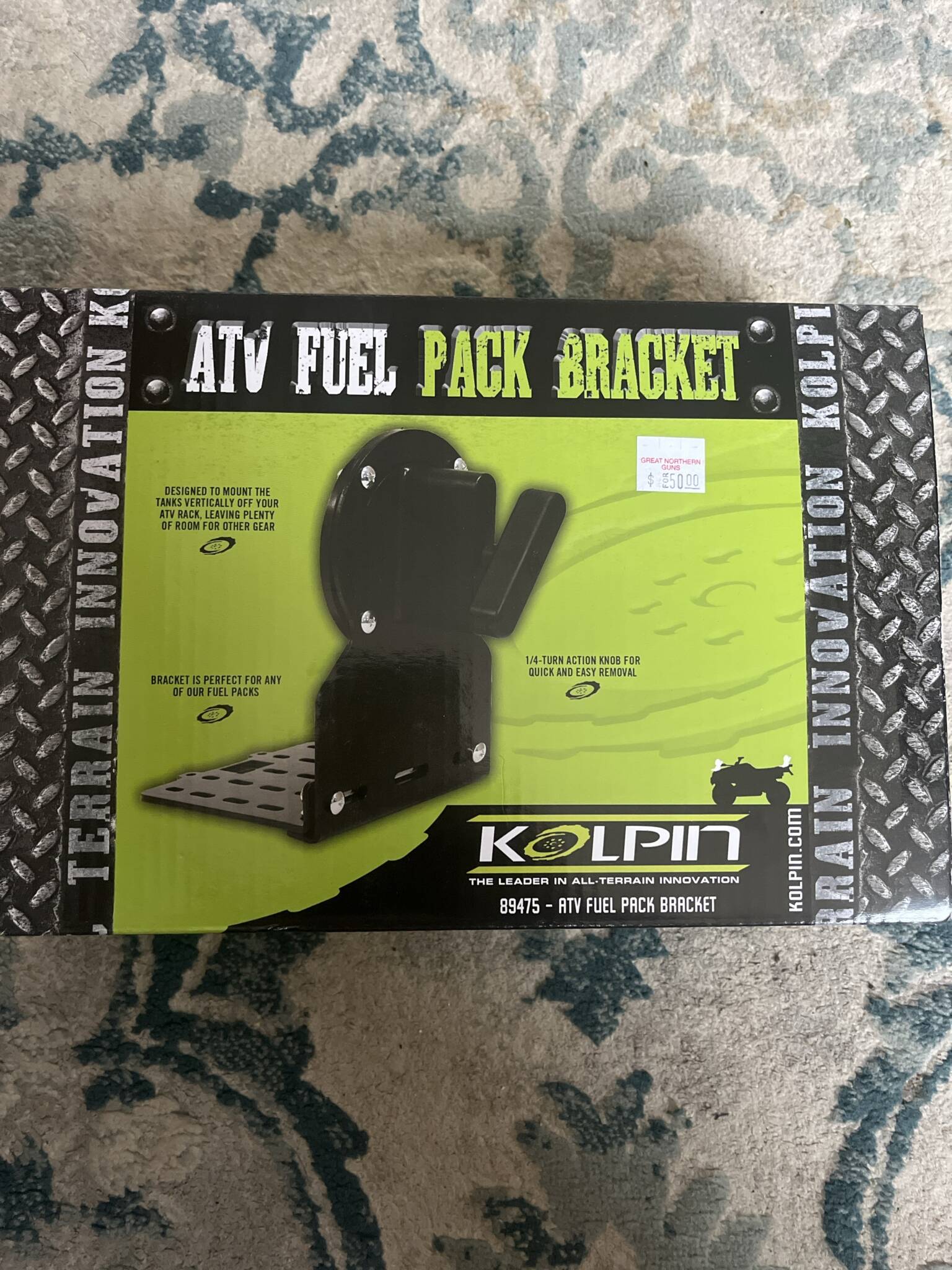 All terrain vehicle fuel packet bracket | Gun Runners